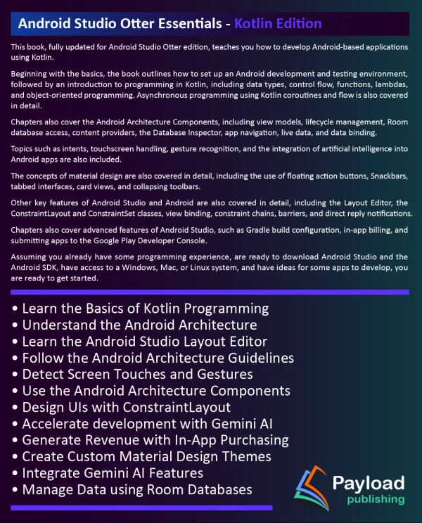 Android Studio Otter Essentials – Kotlin Edition eBook – Payload Publishing