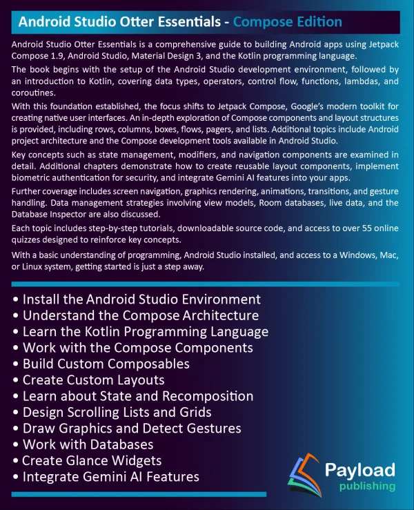 Android Studio Otter Essentials – Compose Edition Essentials eBook – Payload Publishing